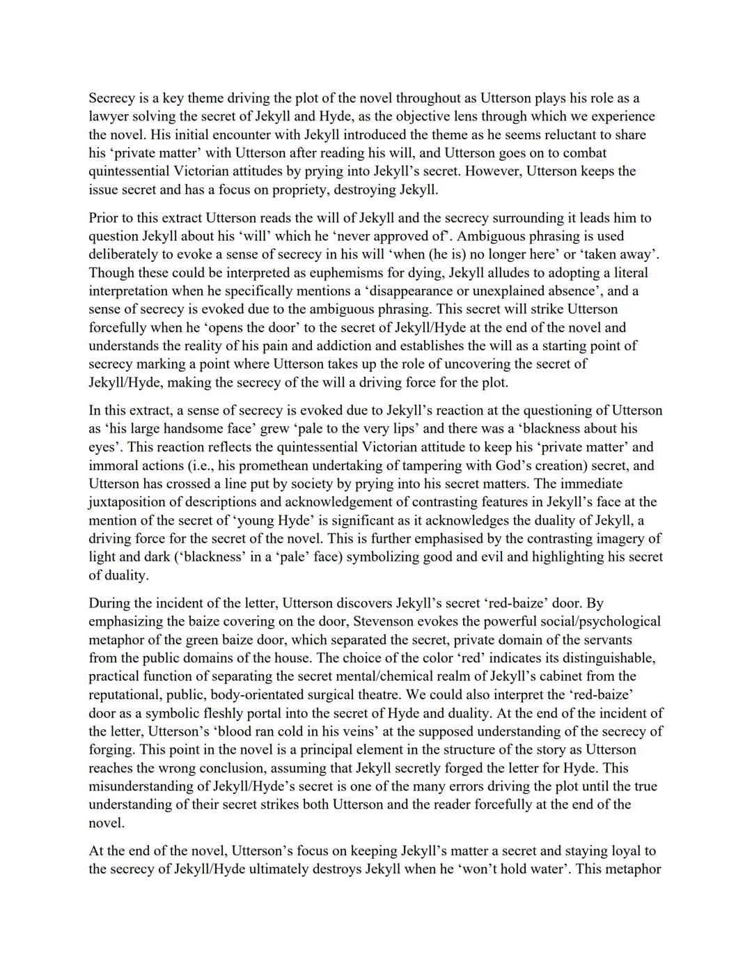 Simply explained: GCSE Model Essays and Questions for Dr Jekyll and Mr ...