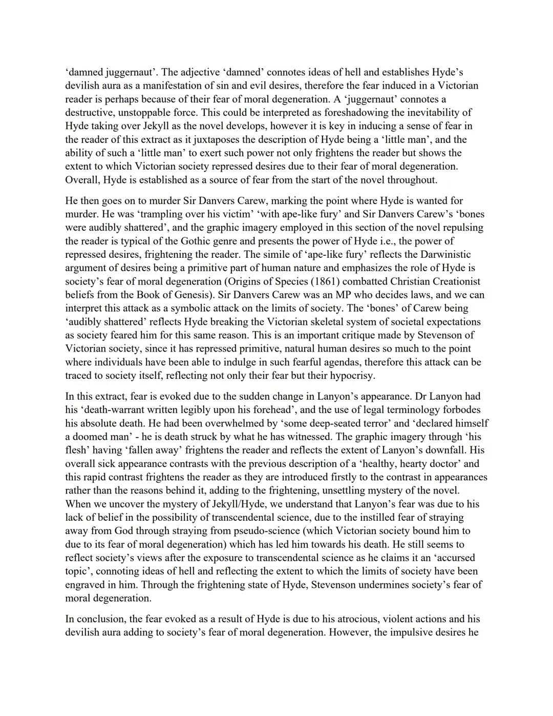 Simply explained: GCSE Model Essays and Questions for Dr Jekyll and Mr ...