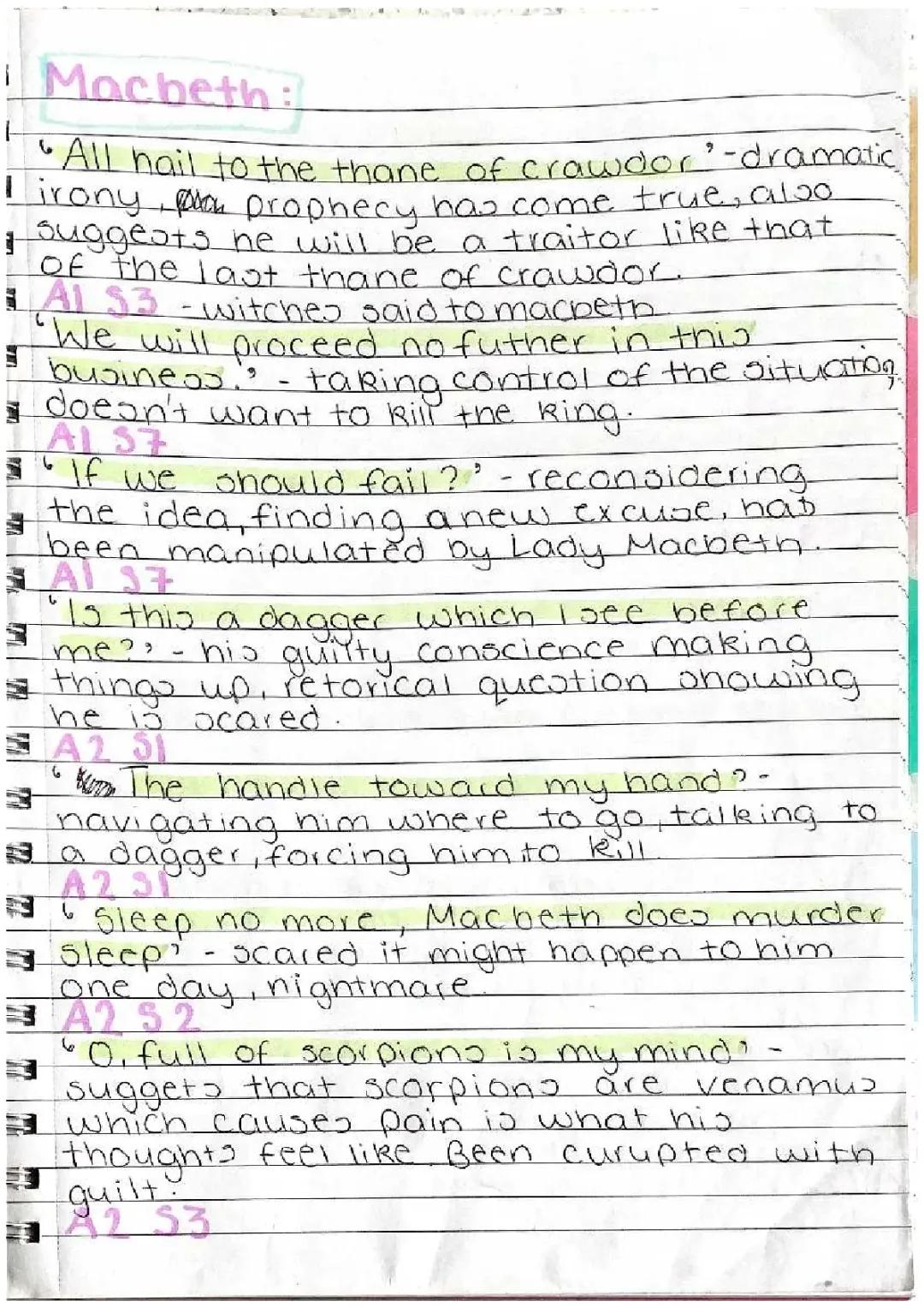 Macbeth quotes (English Literature) - Knowunity