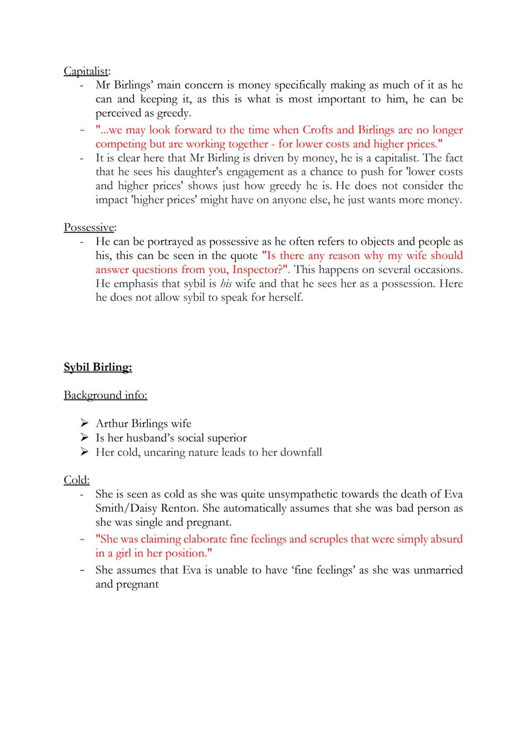 Simply explained: An Inspector Calls Quotes and Analysis for Study and ...