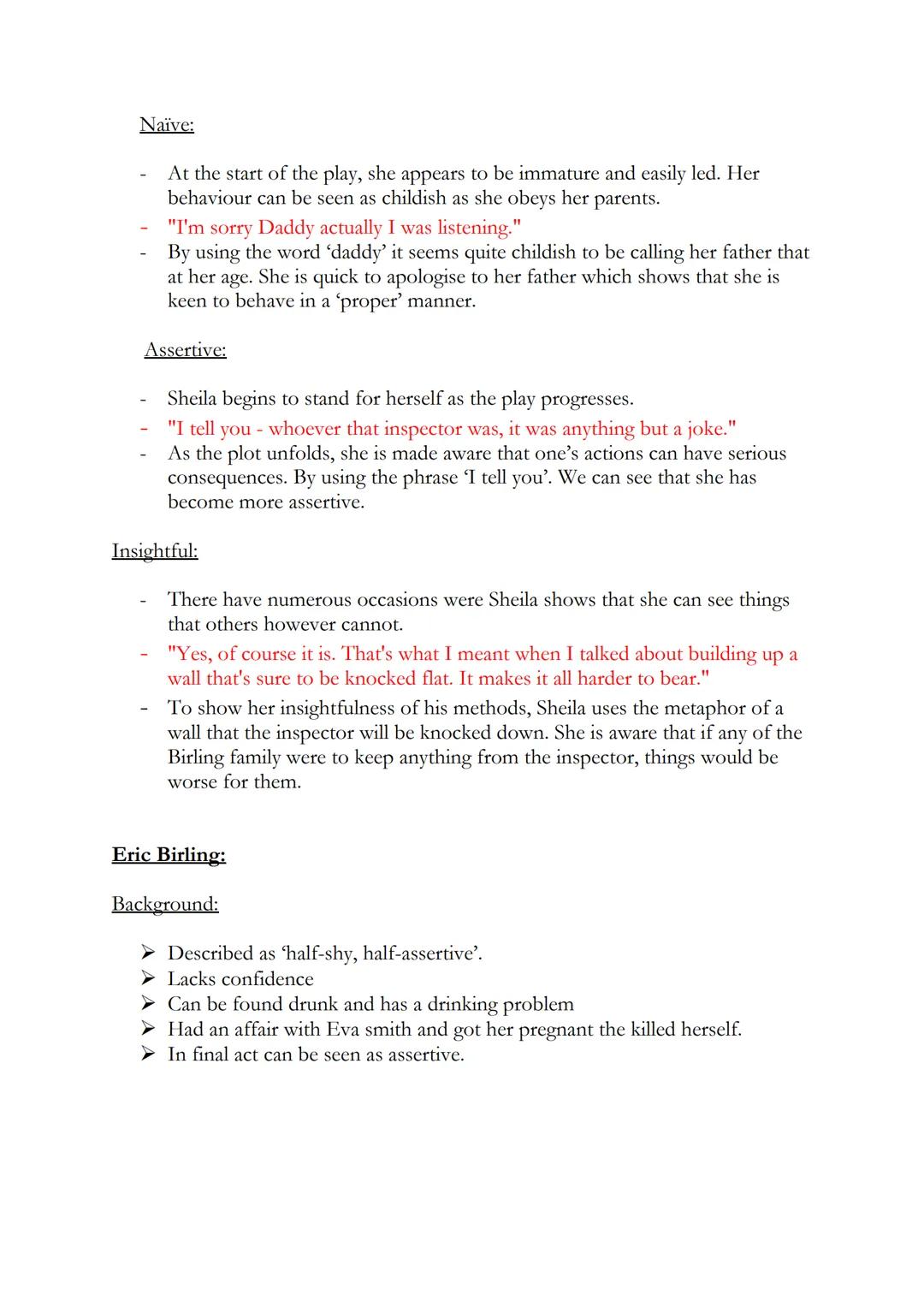 Simply explained: An Inspector Calls Quotes and Analysis for Study and ...