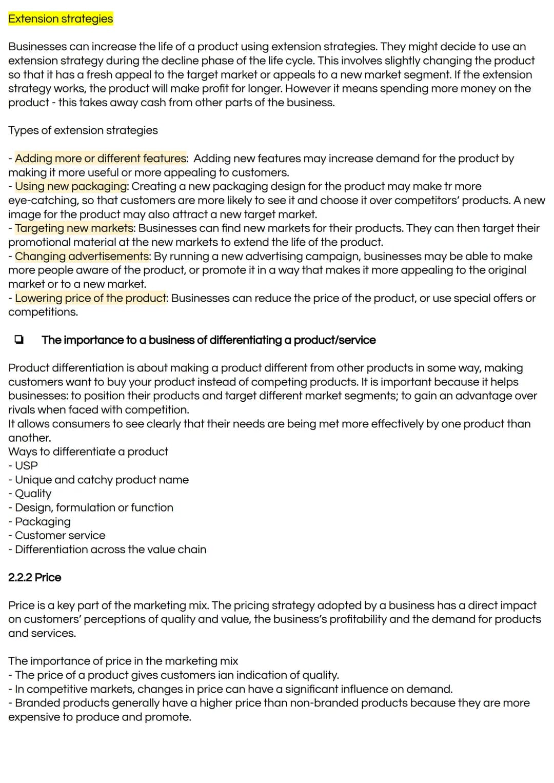 GCSE Edexcel Business Theme 2 Revision Notes (Business) - Knowunity