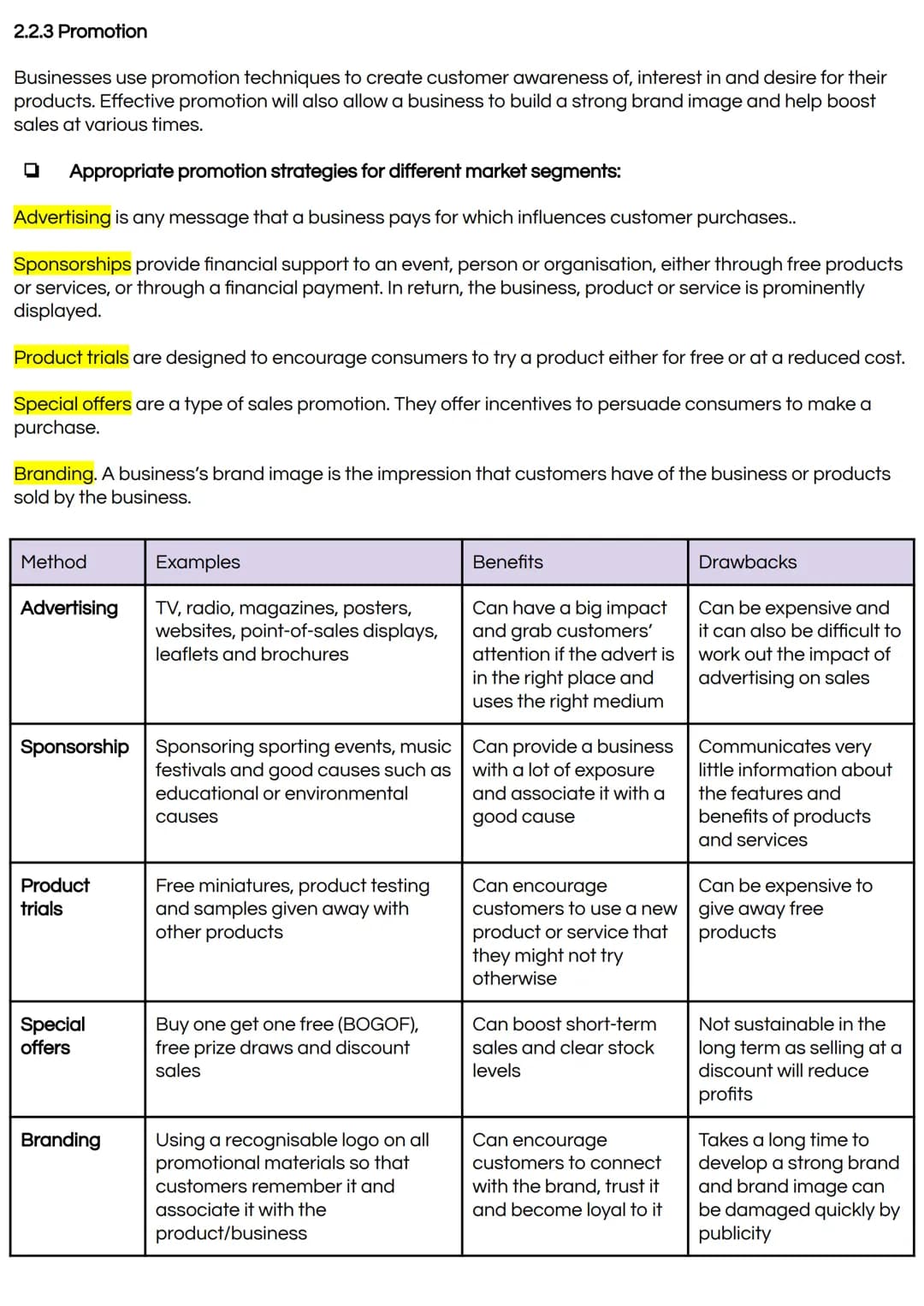 GCSE Edexcel Business Theme 2 Revision Notes (Business) - Knowunity