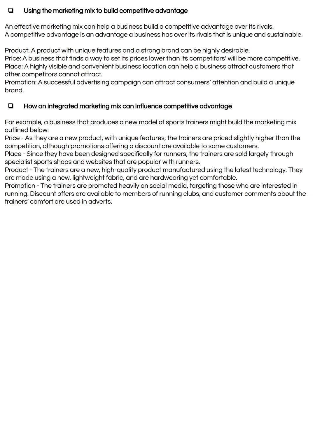 GCSE Edexcel Business Theme 2 Revision Notes (Business) - Knowunity