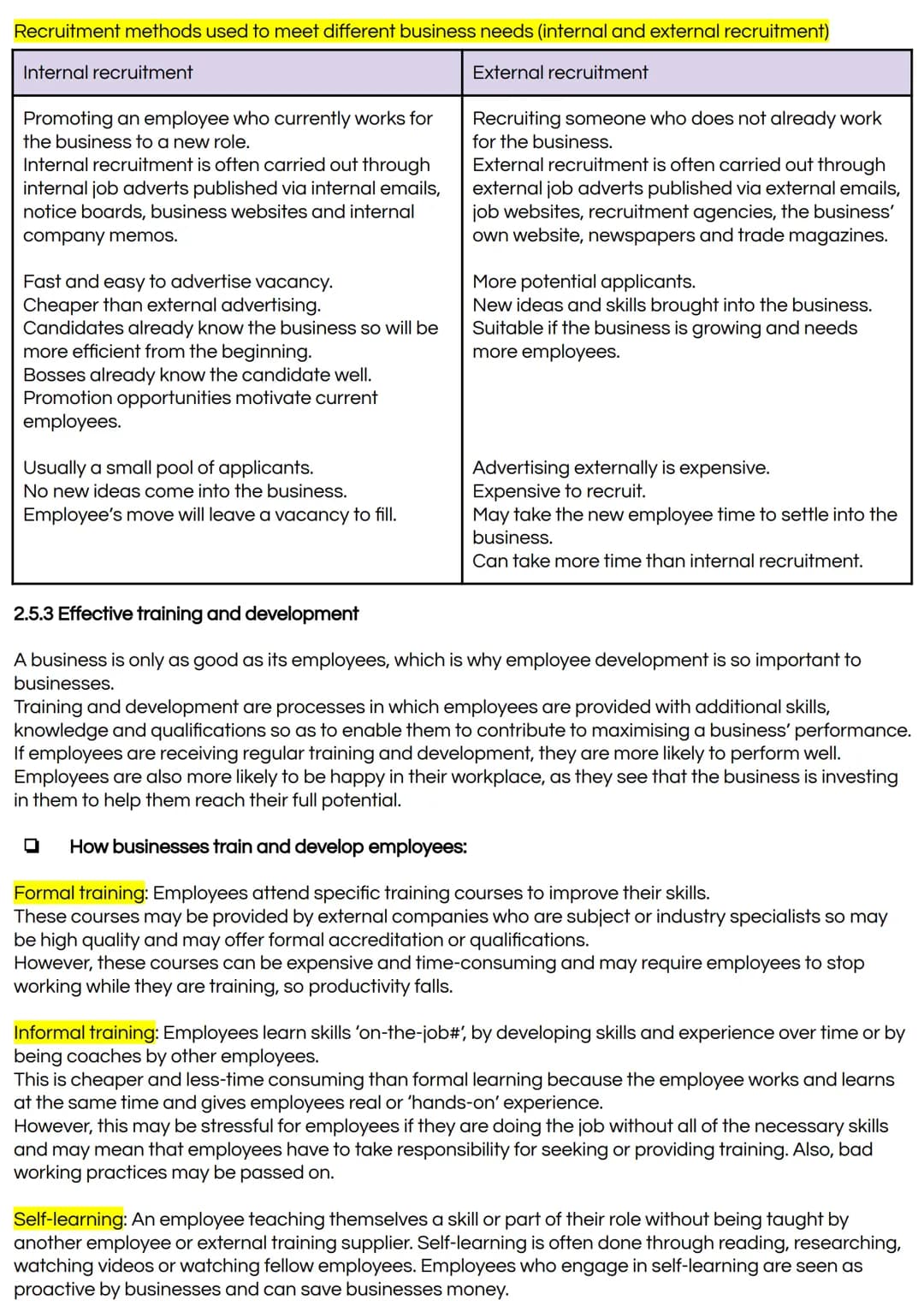 GCSE Edexcel Business Theme 2 Revision Notes (Business) - Knowunity