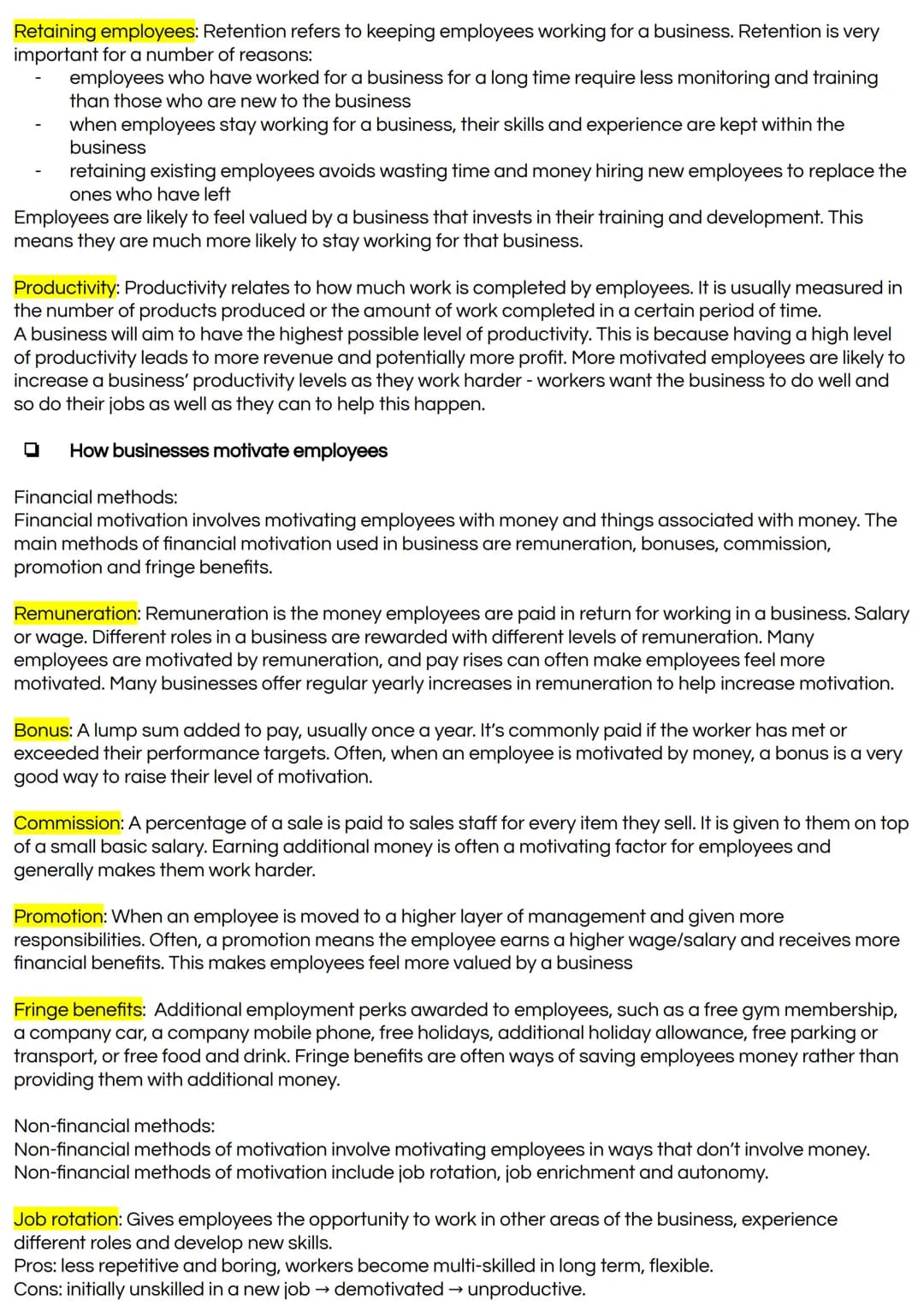 GCSE Edexcel Business Theme 2 Revision Notes (Business) - Knowunity