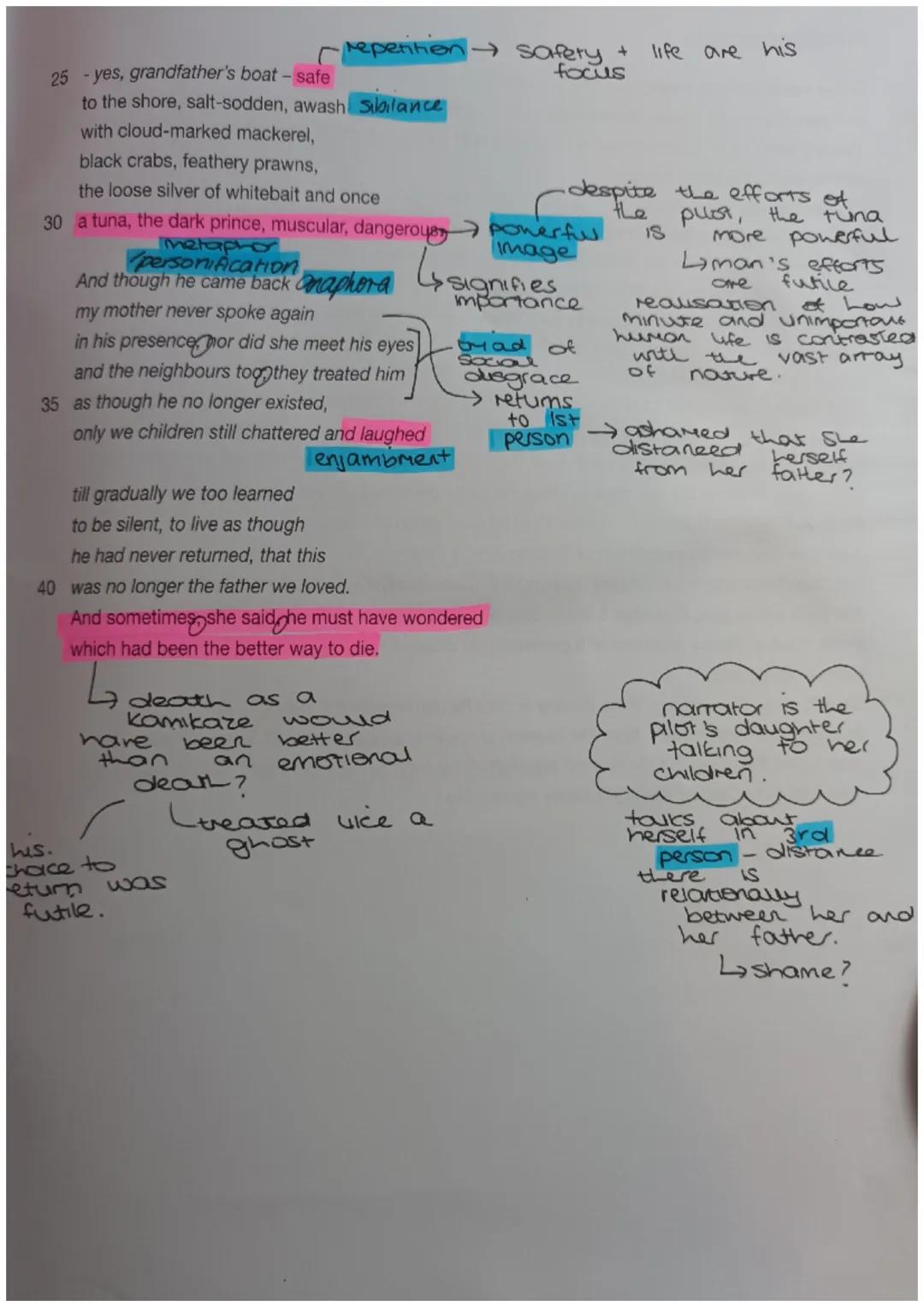 Simply explained: Kamikaze Poem GCSE Analysis PDF and Line by Line ...