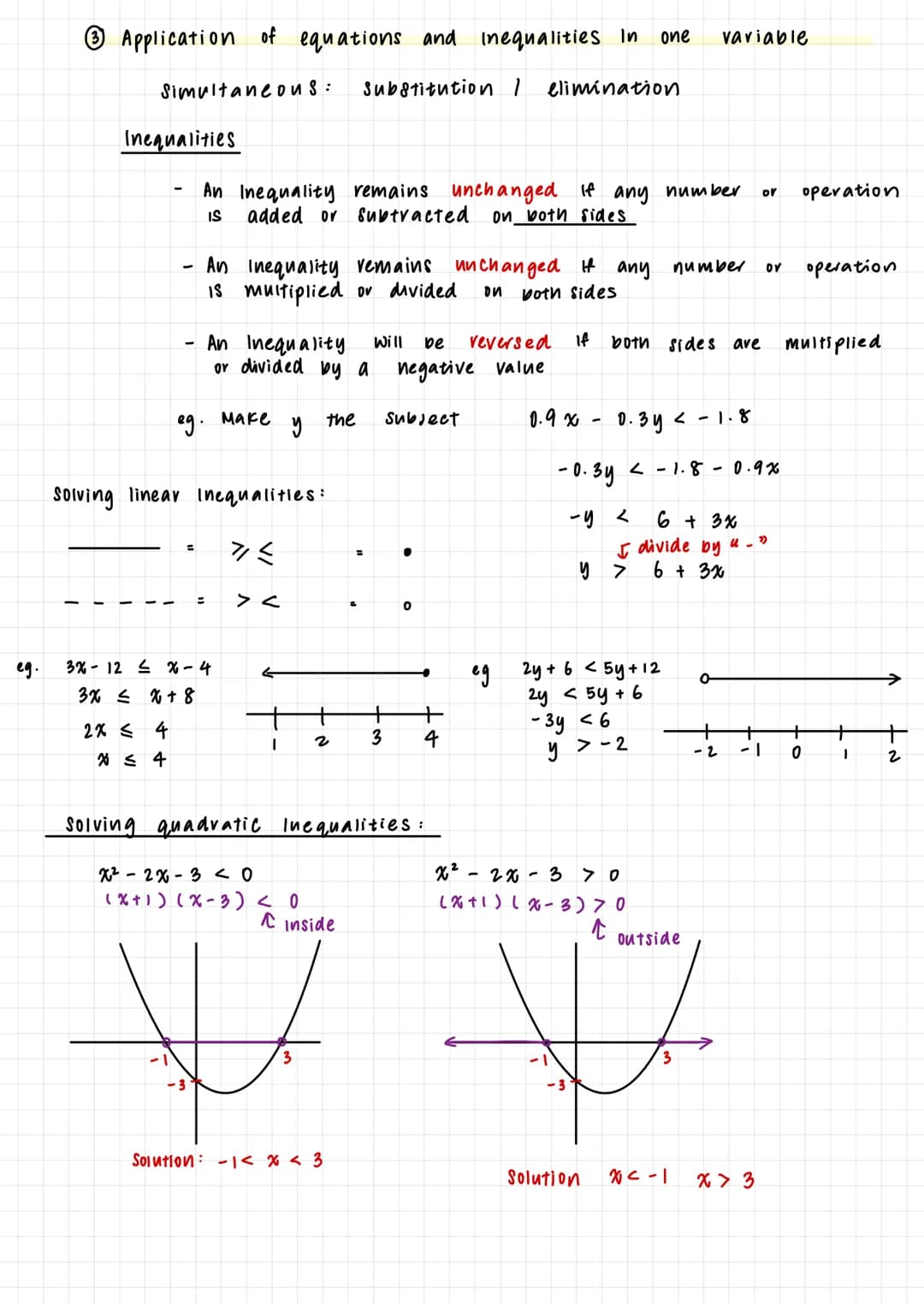 Free OCR Level 3 Additional Maths Practice: Quadratic Inequalities ...
