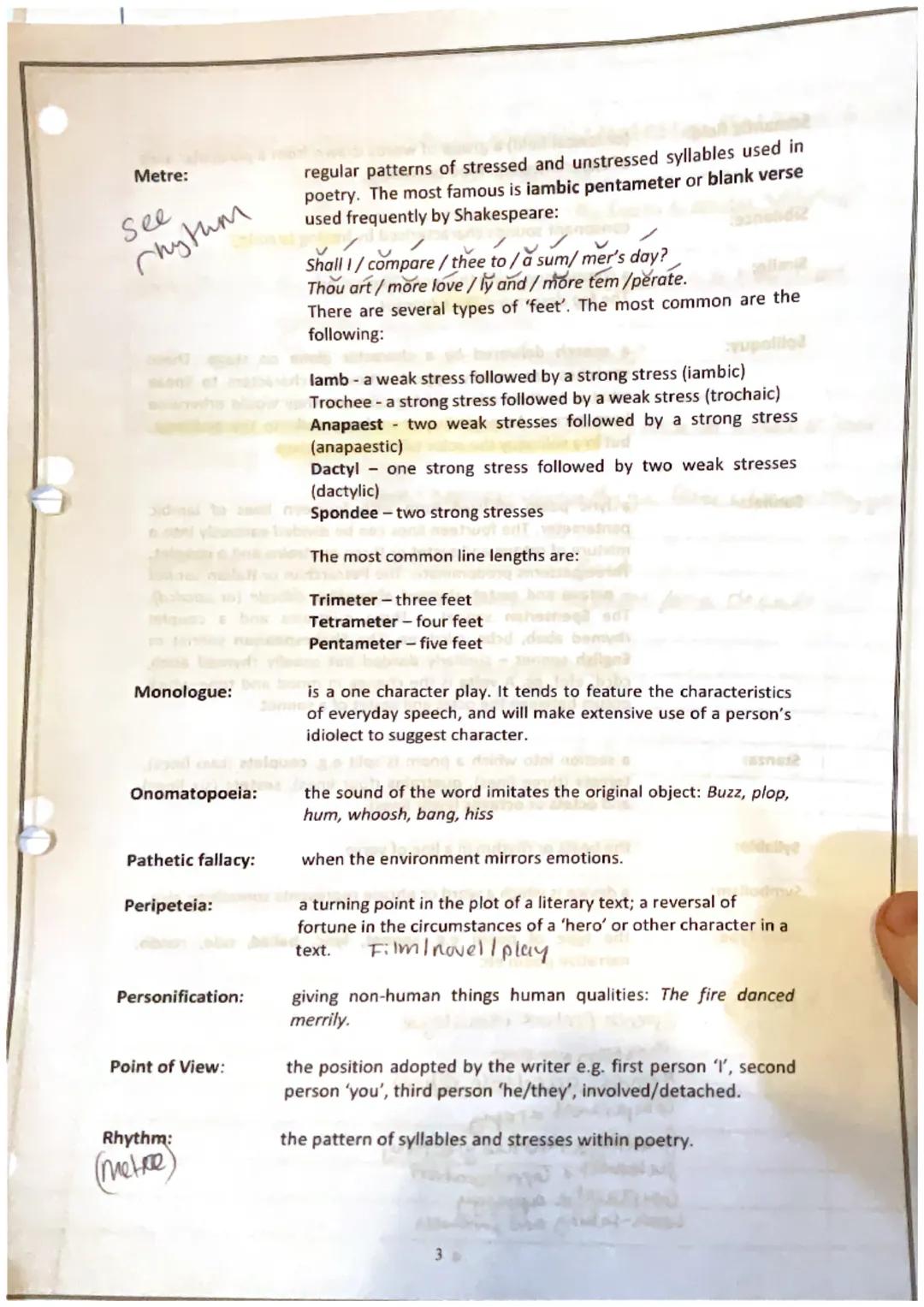 A Level English Lit & Lang Glossary PDF - Free Download (English ...