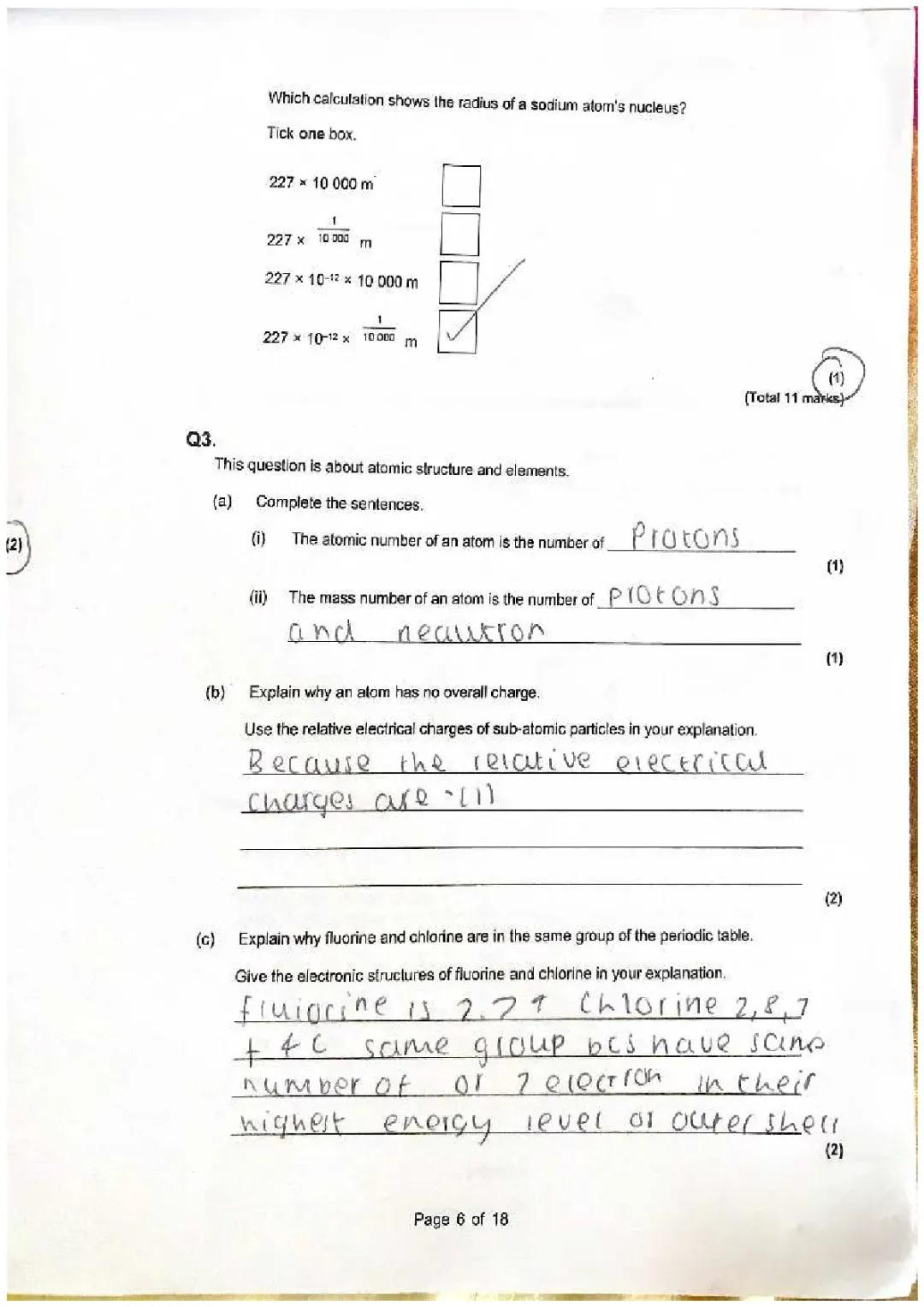 Simply explained: paper 1 mock test year 10 (Chemistry) - Knowunity